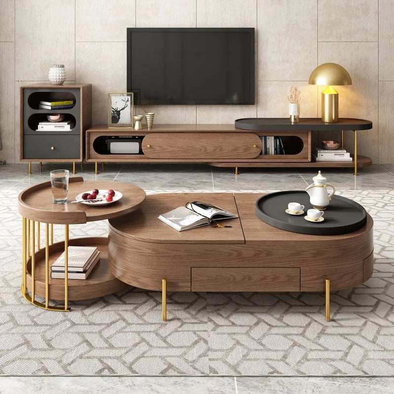 Compact Modern Wood Small Coffee Table – Luxicro