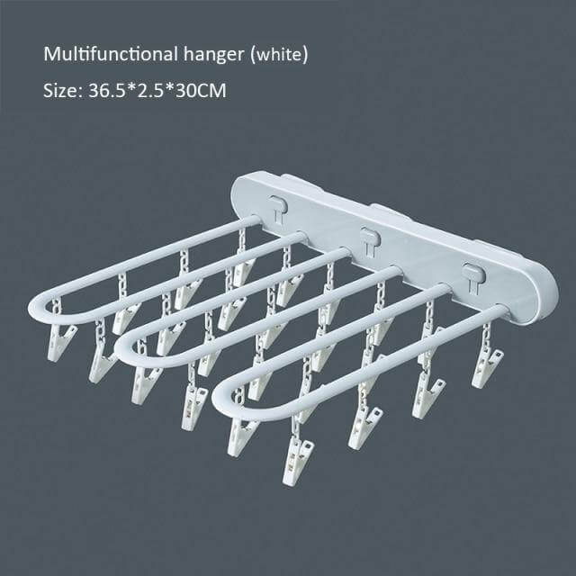 Wall-Mounted Folding Easy Drying Sock Hanger Rack – Luxicro